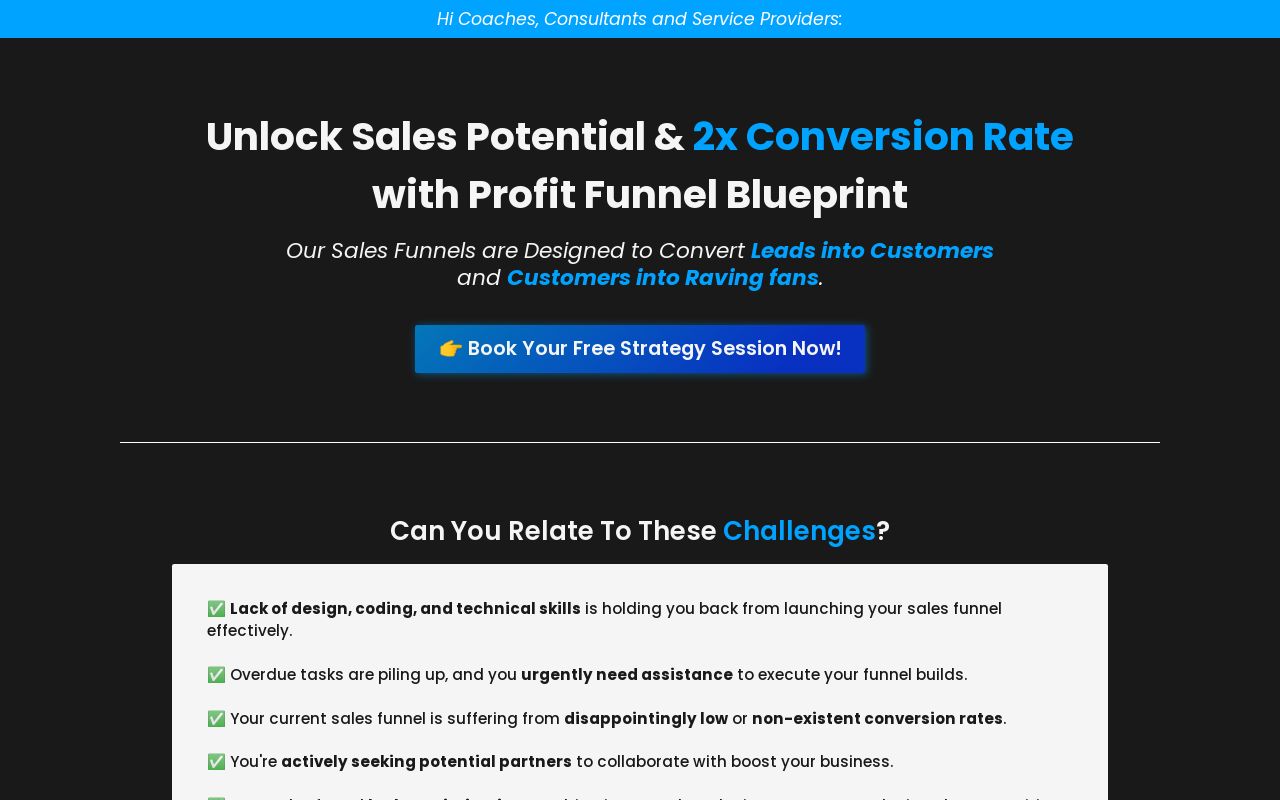 2x Your Conversions with Profit Funnel Blueprint